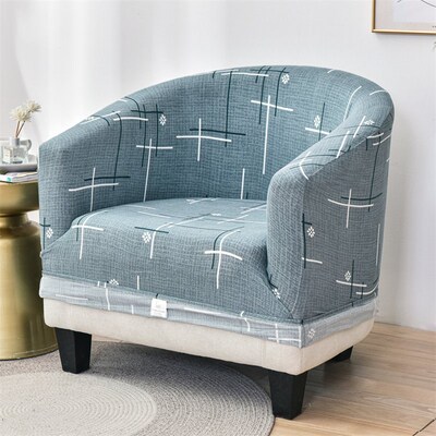 Elastic Geometric Spandex Sofa Cover Relax Stch Single Seat