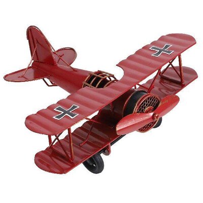 Vintage Handicraft Decor Metal Desktop Airplane Model Iron