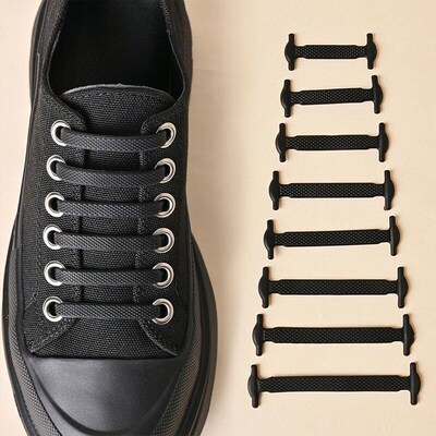 16pc/lot Silicone Shoelace No Tie Shoelace 12 color Elatic L