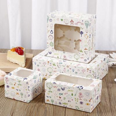 Muffin Cupcake packaging box Cupcake 10 pieces 蛋糕包装盒