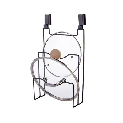 Multilayer Iron Door Back Free Punching Pot Lid Storage Rack