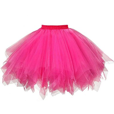Tutu Skirts Women Adult Gauze Tulle Ballet Skirt Pleated Swe