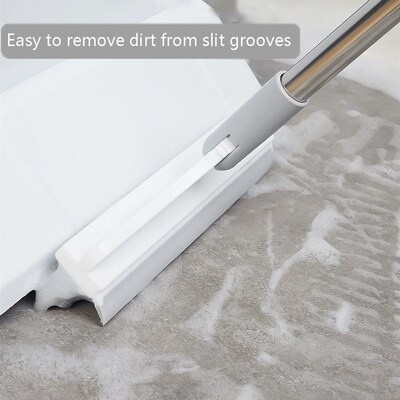 2 in 1 Scrape Brush Floor Scrub Brush Telescopic Handle Stif