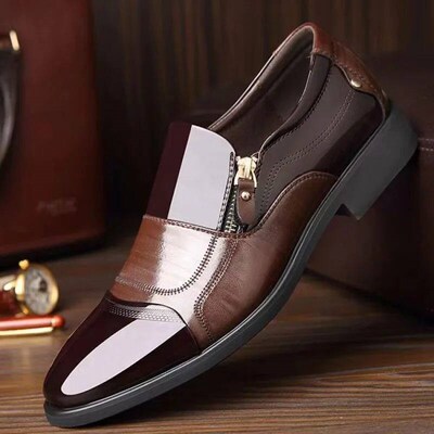 New autumn men leather hoe Sharp pointed outdoor anti lip f