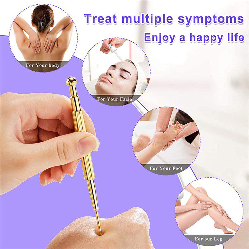 Facial Reflexology Massage Tool Retractable Acupuncture Pen