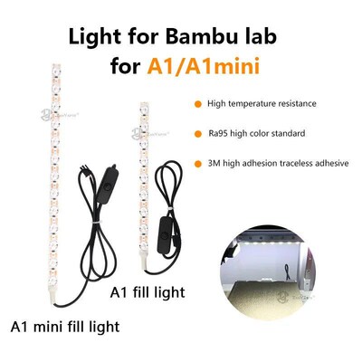 For Bambu Lab A1/ A1mini Led Light Strip Ra95 Fill light 24V