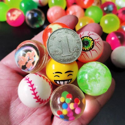 12/30Pcs Mini Colorful Bouncy Ball Toy Children Birthday Par