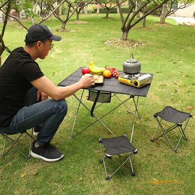 Lightweight Portable Footstool Aluminum Alloy Camping Beach