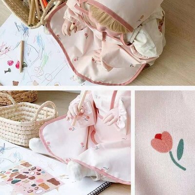 Baby children waterproof and dirty eating bib bear apron cuf