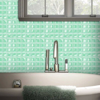 10Pcs 3D Printing Crystal Tile Stickers Waterproof Self-Adhe