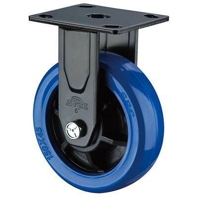 SRCA5款中山风火轮制脚造有限公司荣SRC轮6寸向蓝色静脚音轮推车