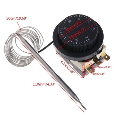 0-60 Degree Temperature Control Switch Capillary Thermostat