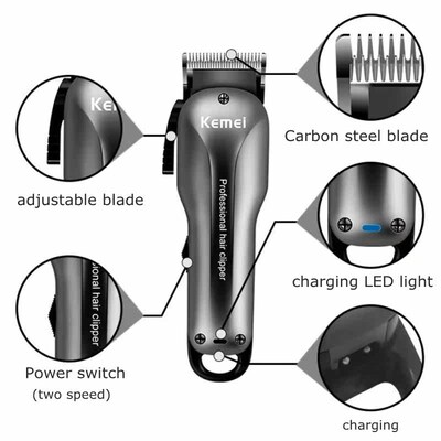 adjustable hair clipper cord cordless barber electric powerf