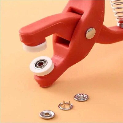 50sets 9.5mm Metal Snap Button Kit With Fastener Pliers Pres