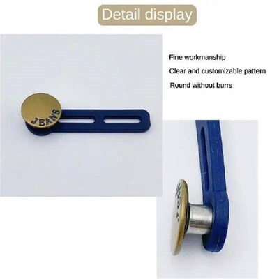 2/3/4PCS Metal Button Extender Adjustable Elastic Waist