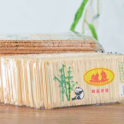 200PCS Disposable Bulk Toothpick Portable Doubleended Bamboo