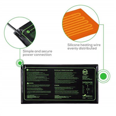 10/25/50CM Seedling Heat Mat Indoor Plants Germination Water
