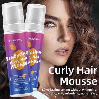 Curly hair, Mousse, nourishing, moisturizing, styling foam新