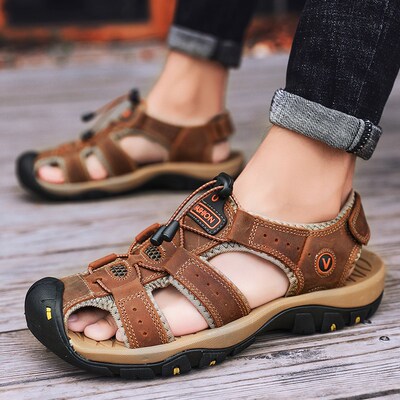 Gladiator Sandals for Men Summer Outdoor Beach Shoes Casual
