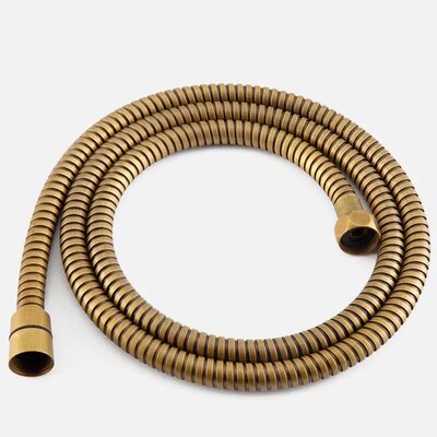 Antique Brass Stainless Steel Flexible Shower Hose Long Bath