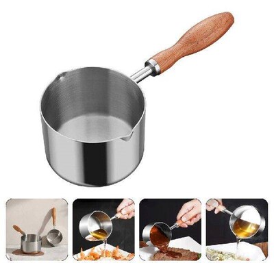 Oil Pan Griddle Boil Pot Candy Pasta Stainless Steel Sauce