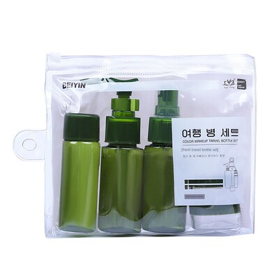 6/7/11Pcs Travel Cosmetics Sub-Bottling PET Spray Lotion Cre