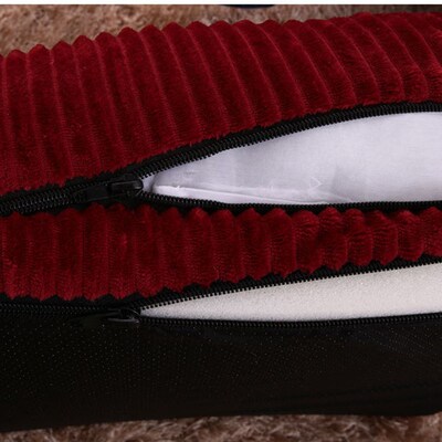 L Shape Dog Bed Sofa with Heart Pillow Removable Cover Water
