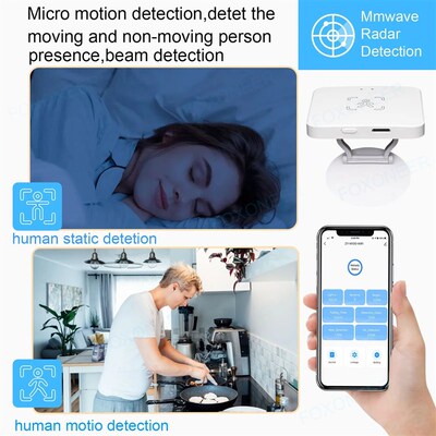 WiFi / Zigbee Smart Human Presence Sensor,Luminance/Distance