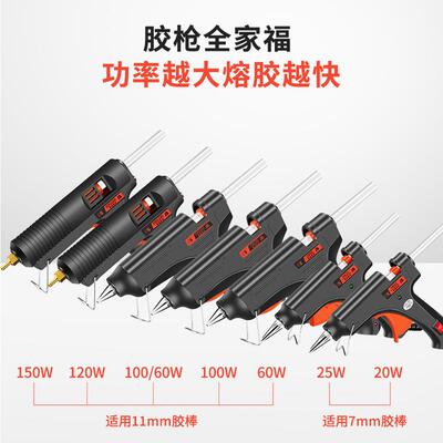 Temperature regulating hot melt glue gun glass glue gun