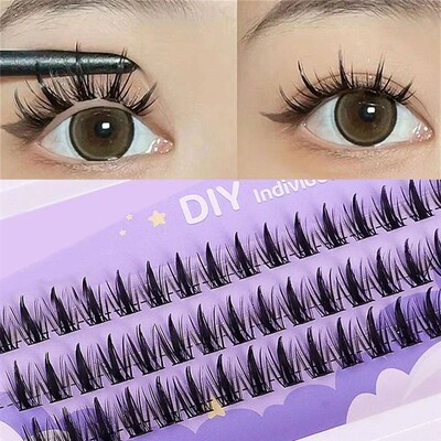 Individual Lashes 48 Cluster Lashes, Little Devil Style Fals
