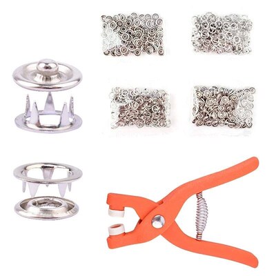 50/100 Set Plier Tool Five-claw Buckle Metal Snap Buttons fo