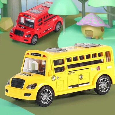 School Bus Model Car For Children Toys, Kids Educational Toy