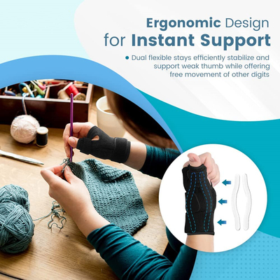 Compression Splint Thumb Wrist Support Brace Adjustable Wris