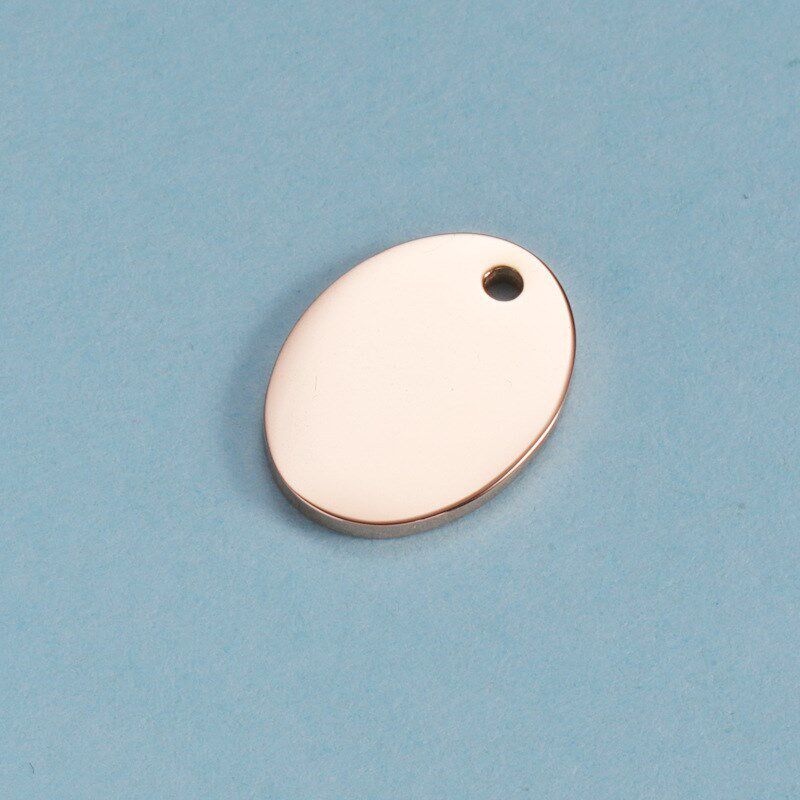 Mirrorpolished Stainless Steel Ellipse DIY Accessory Engrava