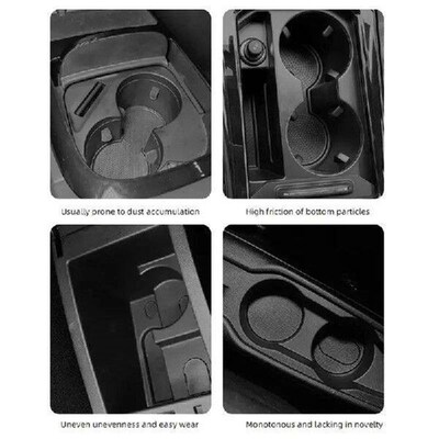 Drink Coasters For Cars Leather Cup Holder Coaster Non-Slip