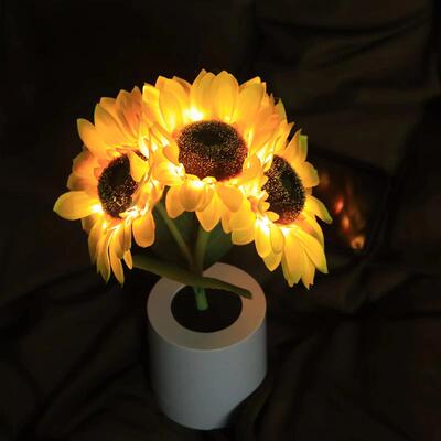Sunflower+LED+Nightlight+Besides+Bedroom+Lamp+Table+Lamp+USB
