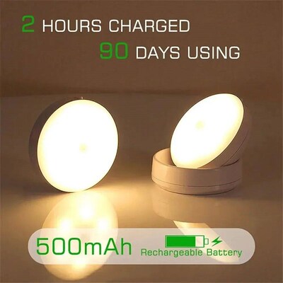 Night Lamp With Motion Sensor Night Light Rechargeable Wirel