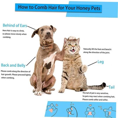 Dog Hair Remover Comb Cat Dog Hair Grooming And Care Brush F