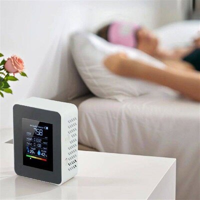 Air Quality Monitor 5in1 Indoor  Carbon Dioxide Detector