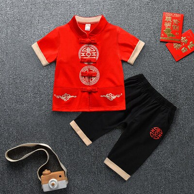 Boys Hanfu Summer 1-year-old Banquet Mens reasure Weeks Dr