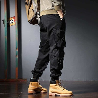 31306 Tooling Bunle Leg Haren Pants Mens Wie Leg Loose Plus