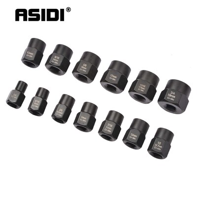11pc Nut Bolt Stud Extractor Twist Locking Wheel Nut Remover