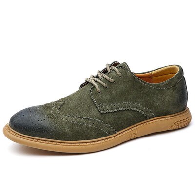 Big Size Mens Brogue Shoes Casual Oxfords Retro British Work