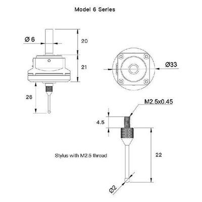 CNC 3D Touch Probe This is the Stainless Steel Probe Tip