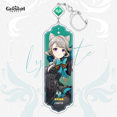 Genshin Impact Fontaine Lynette Lyney Keychain Freminet Neuv