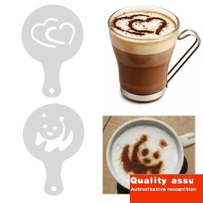 -16 pcs coffee stencils mike tea cappuccino barista art