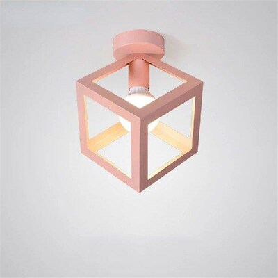 Pink Ceiling Lights Nordic Industrial Ceiling Lamp Led