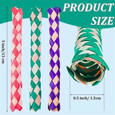 5 PCS Creativity DIY Finger Traps Classic Natural Chinese Ba