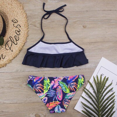 New Falbala Kids Swimwear Swimsuit 2024 New Print Girls Kid