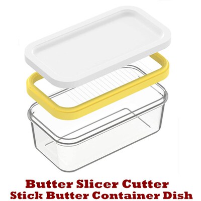 Stick Butter Container Dish Slicer Cutter Serving Dish